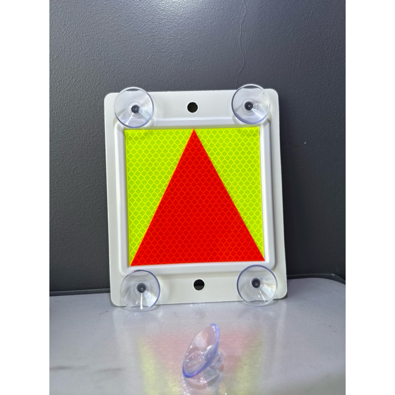 🚗 (🇸🇬 SG Ready stock）(2‑piece set) Reflective P‑Plates –• LTA‑Compliant ...
