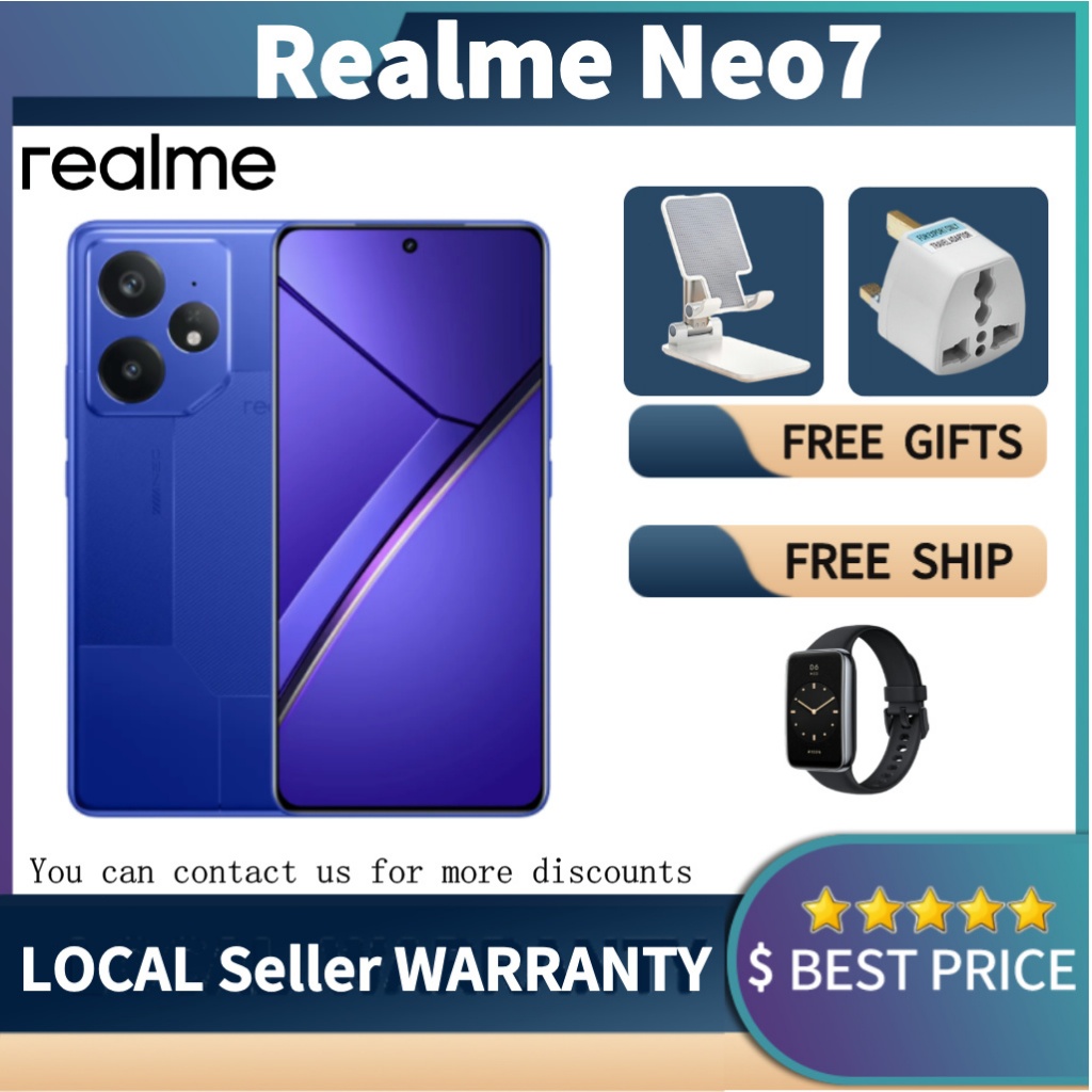 Realme Neo7 Gaming Phone Dimensity 9300+ 8T LTPO AMOLED 7000mAh Large ...