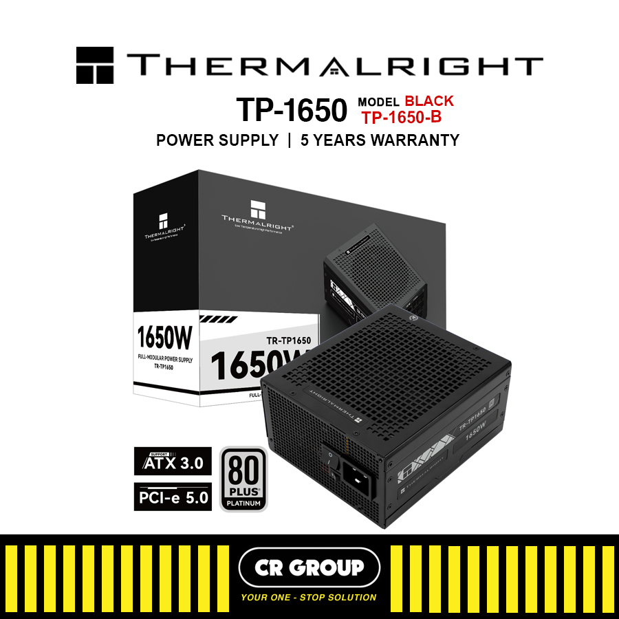 Thermalright TP Platinum 1650W Modular ATX 3.0+Gen5 Power Supply - Black/White (5Yrs Warranty ...