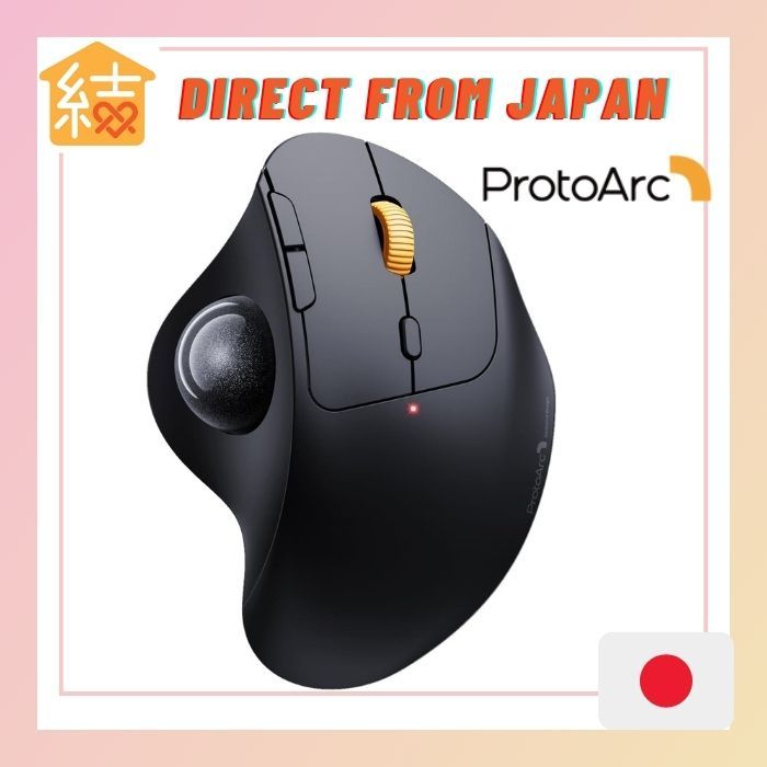 【ProtoArc】 Trackball Mouse Bluetooth/2.4GHz Dual Use 3 Simultaneous ...