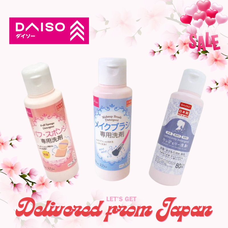 DAISO Puff & Sponge Cleaner Liquid Lingerie Detergent Makeup brush ...