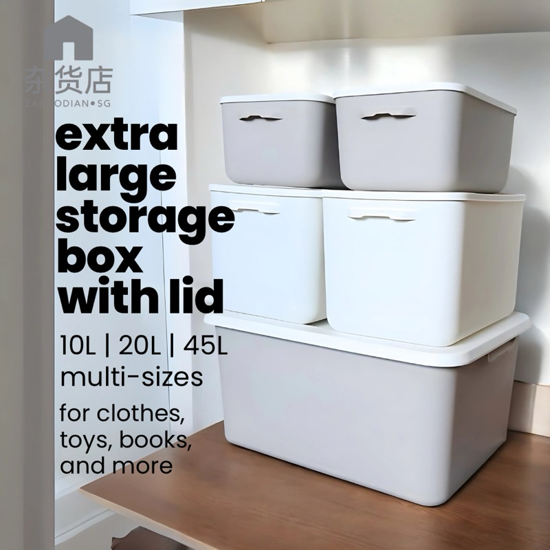 Japanese Minimalist Stackable Storage Boxes in Assorted Sizes | Shopee ...