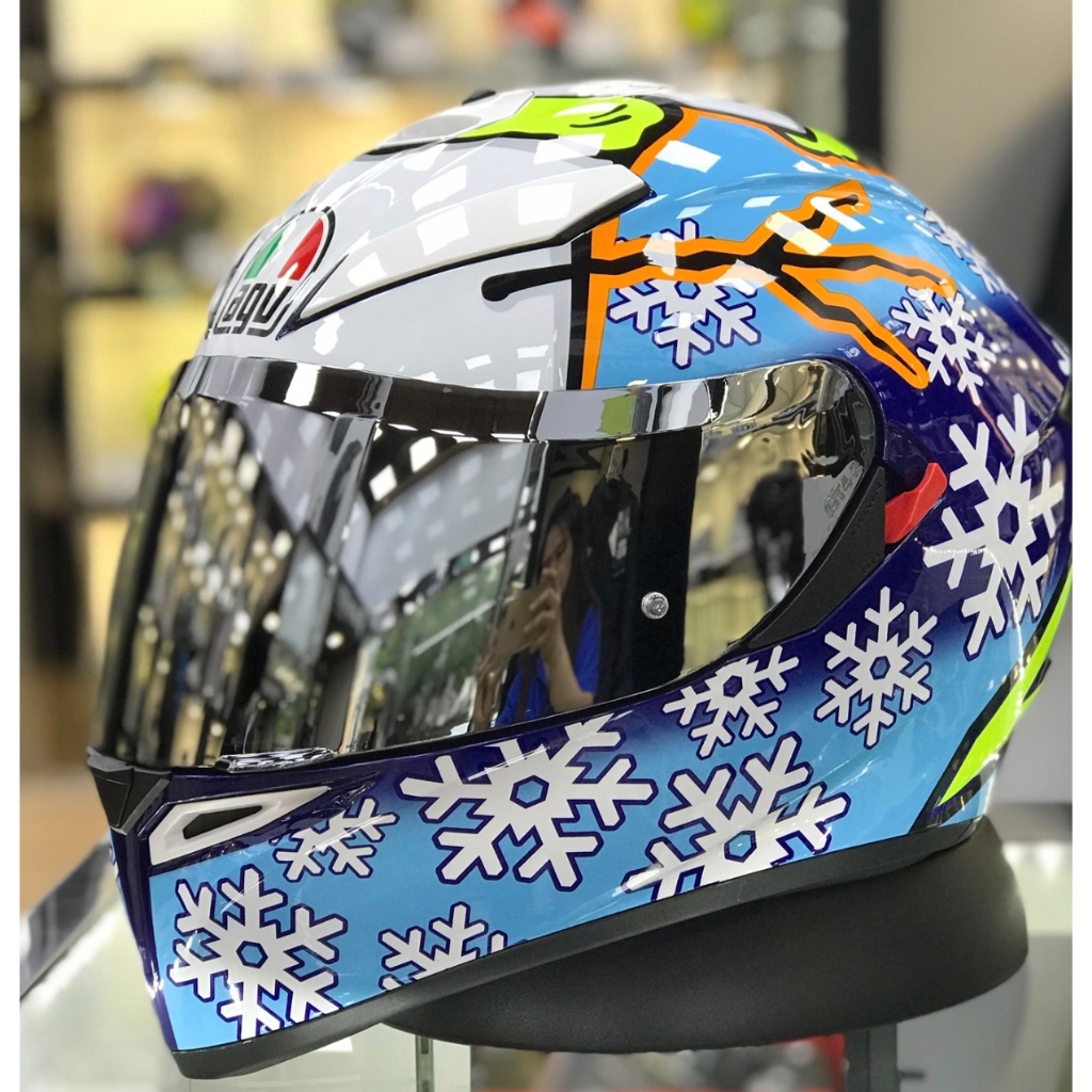 AGV K3 SV Rossi Snowman | Shopee Singapore