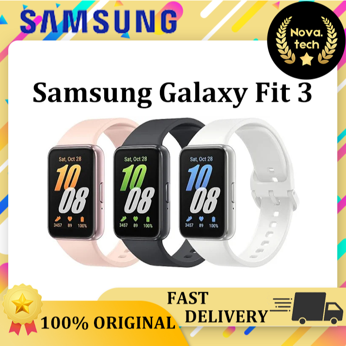 【Ready Stock】Samsung Galaxy Fit 3 Smartwatch | 1.6" Large AMOLED ...