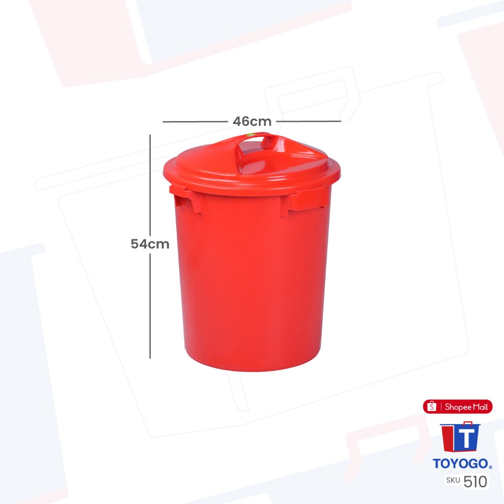 TOYOGO Multi-Purpose Pail with Cover 46L-95L – Models (510/512/515/518 ...