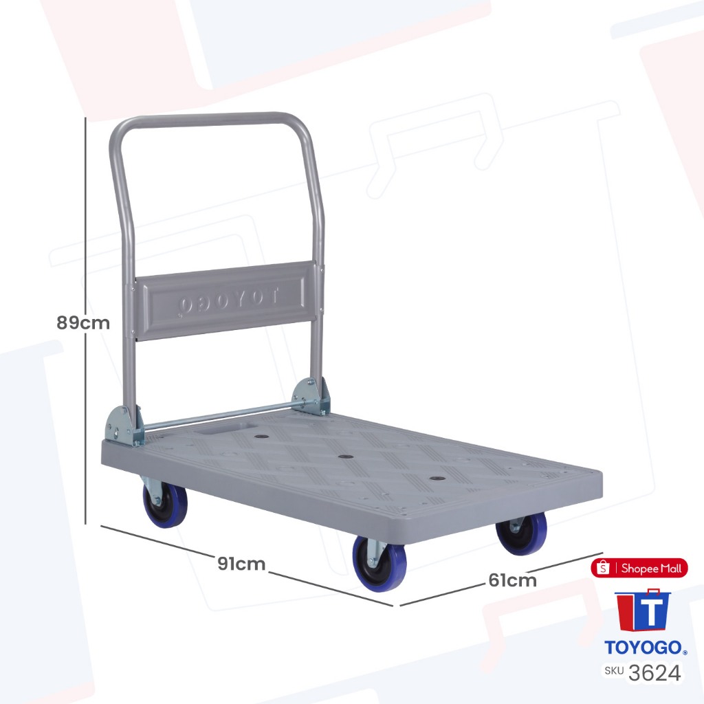 TOYOGO Heavy-Duty Delivery Trolley - up to 400KG Load Capacity (3624 ...