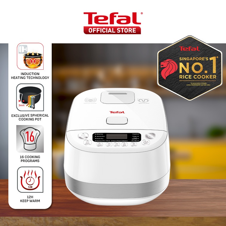 Tefal Delirice Pro Induction Spherical Pot Rice Cooker 1.5L RK808A – 16 ...