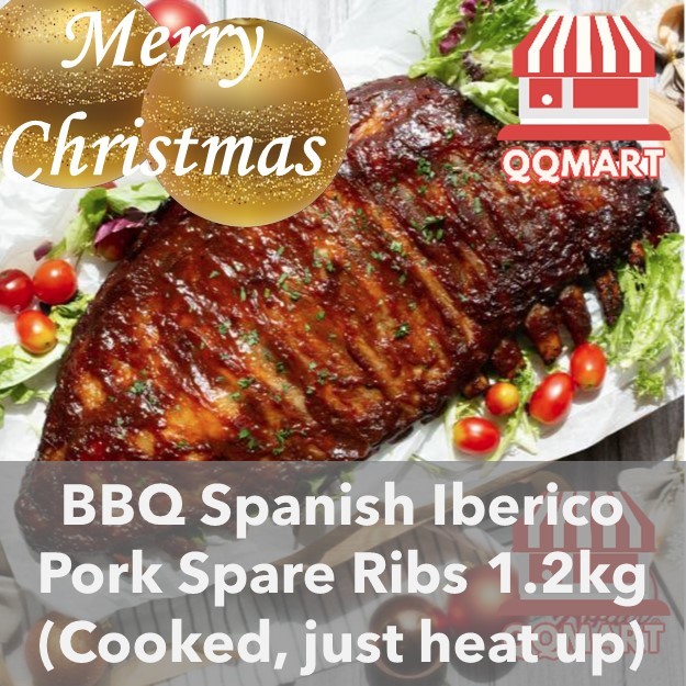 QQMart XMAS FEAST - BBQ Spanish Iberico Pork Spare Ribs 1.2KG - Ready ...