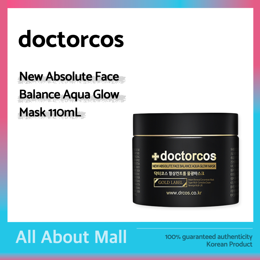 [doctorcos] New Absolute Face Balance Aqua Glow Mask 110mL | Shopee ...