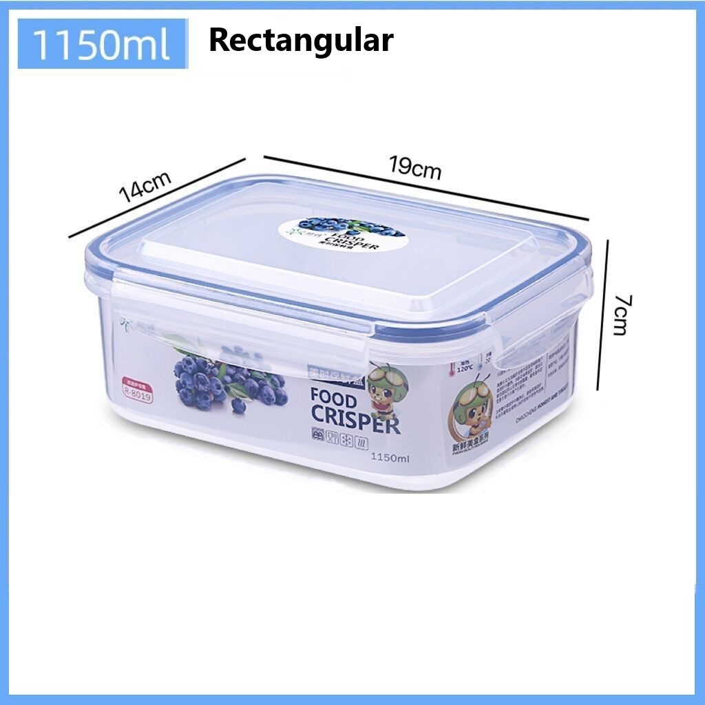 Food Storage Container Sealed Airtight Box Microwave Safe Rectangular ...