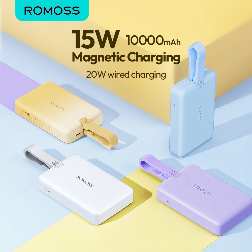 Romoss WMS10 10000mAh PD15W Wireless Charging Fast Charger Compact Mini ...