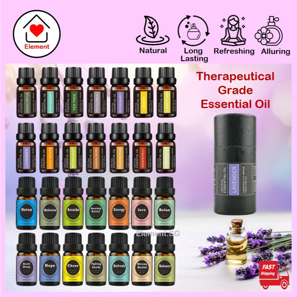 [SG Stock] Japan Quality Aroma 100% Pure Essential oil & Aromatherapy ...