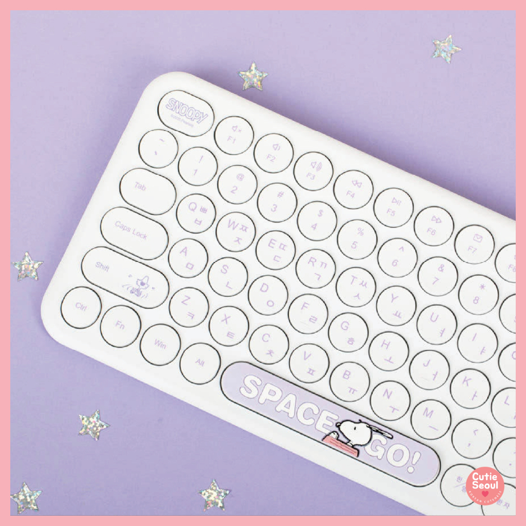 [Peanuts] Snoopy Wireless Keyboard｜Silent Typing｜Slim & Portable｜Cute ...