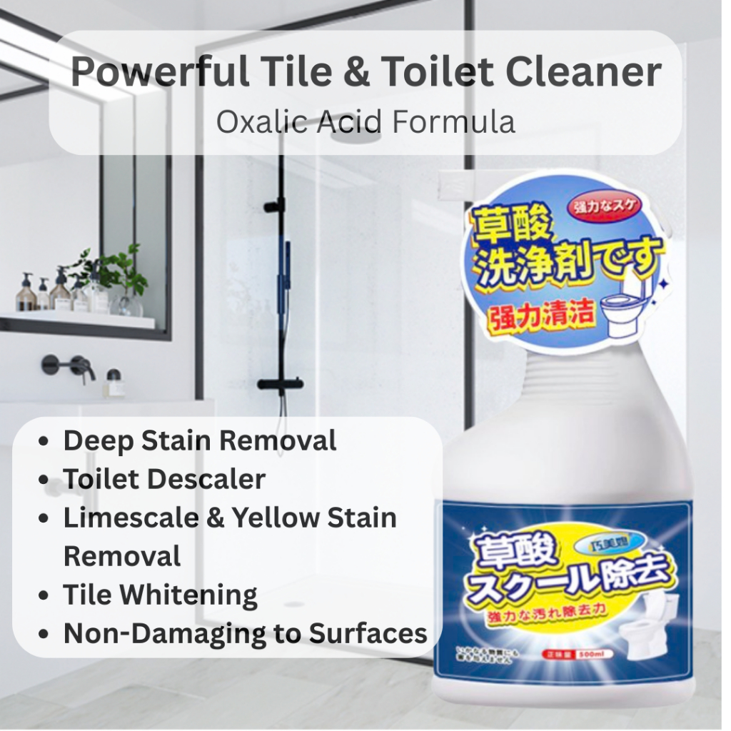 [SG INSTOCK] 🔗 Powerful Tile & Toilet Cleaner - Oxalic Acid Formula ...