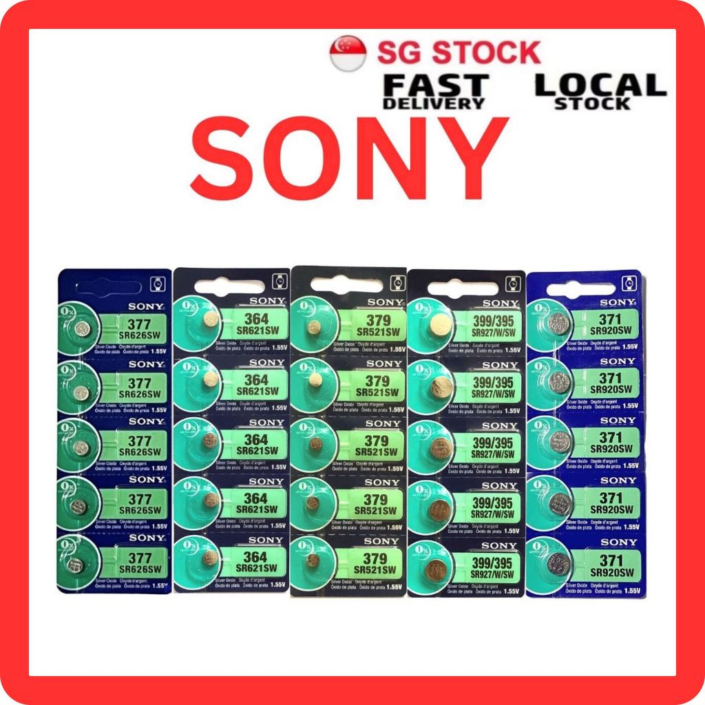 Sony Watch Battery SR621 SR626 SR920 SR927 SR521 SR621SW SR626SW ...