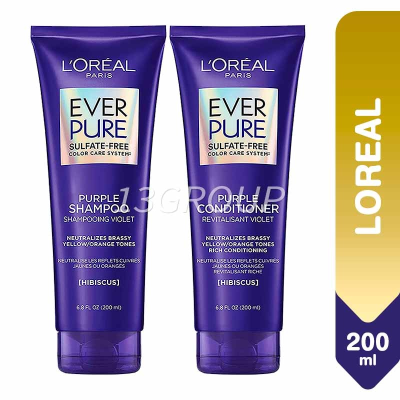 Loreal Everpure Purple Shampoo Conditioner Sulfate Free Formula 2094