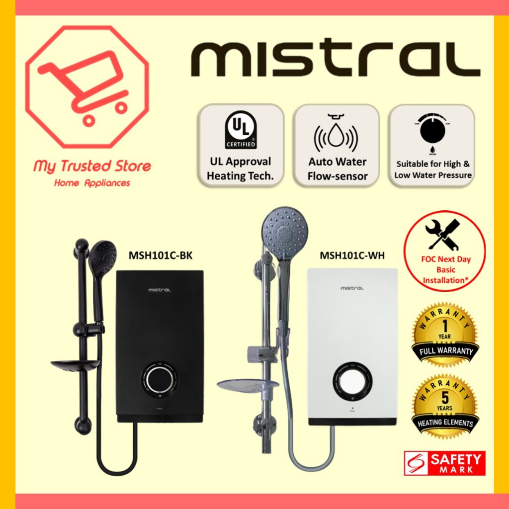 *FOC BASIC NEXT DAY INSTALLATION* Mistral Instant Water Heater MSH101C ...