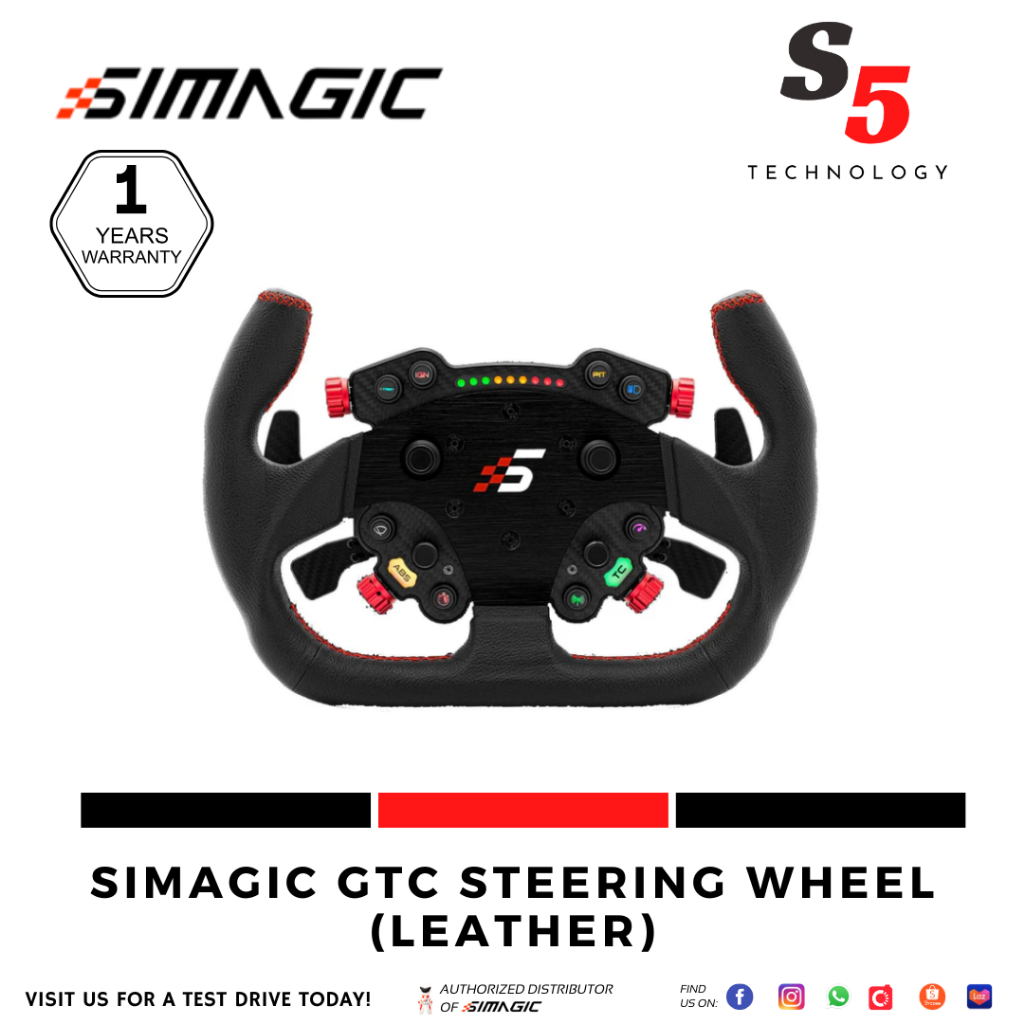 Simagic GTC Steering Wheel | Leather / simracing / eracing / esports ...