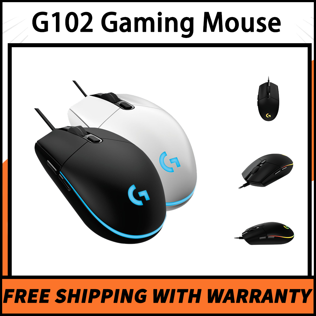 G102 LIGHTSYNC RGB 6 Button Gaming Mouse Wired Mouse | Shopee Singapore