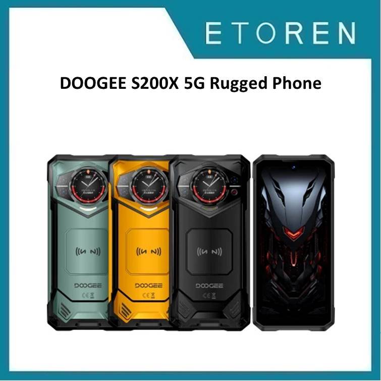 DOOGEE S200X 5G Rugged Phone Dual Sim 512GB Yellow / Green / Black ...