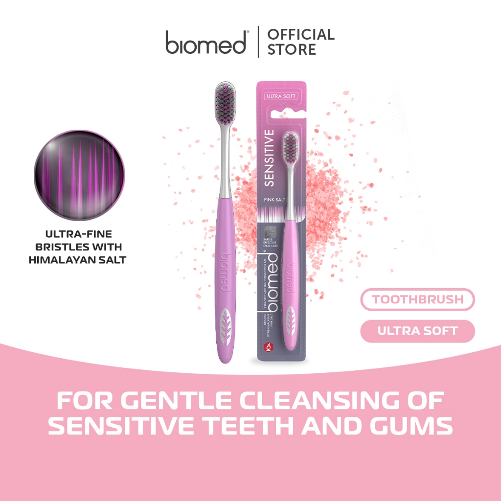 Biomed Pink Salt Ultra Soft Toothbrush Pink Assorted Color (Pink or ...