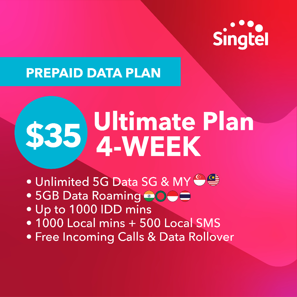Singtel Data Package - 4-Week 5G Ultimate Plan | Shopee Singapore