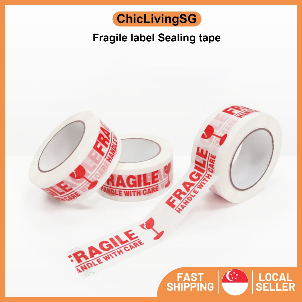 【SG】Fragile Tape / Fragile Adhesive Tape 48mm x 100m / Fragile Label ...