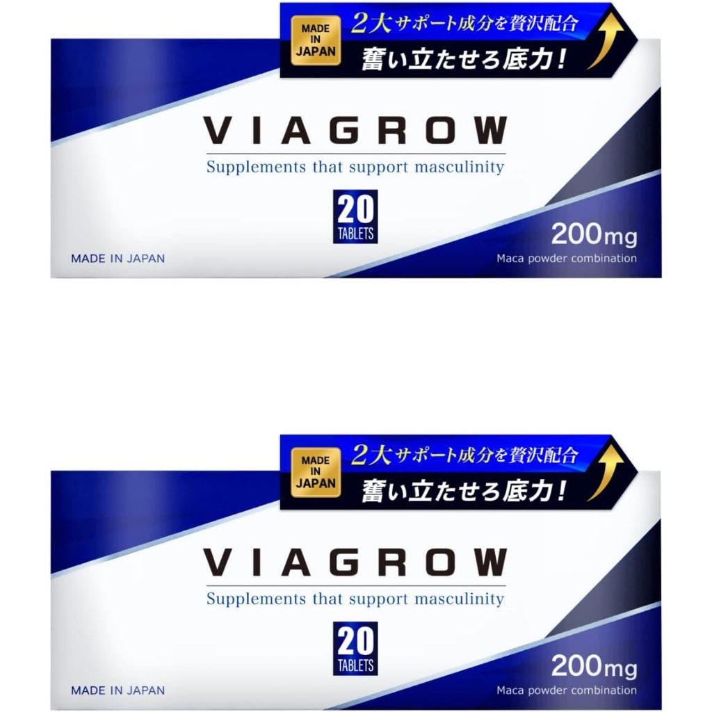 Direct from Japan VIAGROW Male Supplement 20 tablets (2 pcs) | Shopee ...