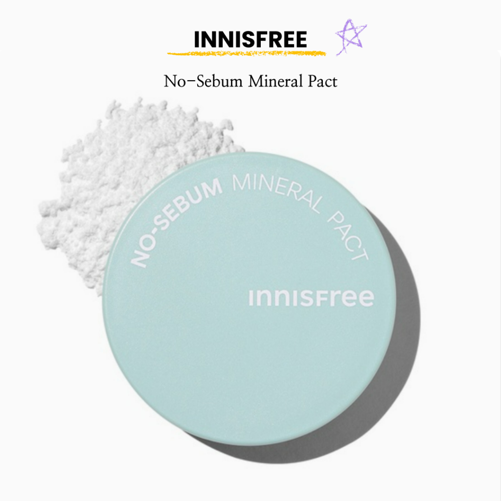 Innisfree No-Sebum Mineral Pact 8.5g | Oil-Control Setting Powder ...