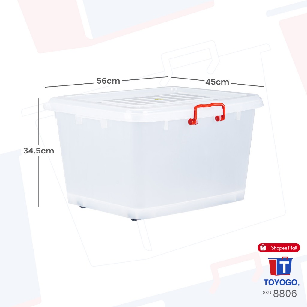TOYOGO Storage Box with Wheels – Multi-Purpose Organizer (8806 ...