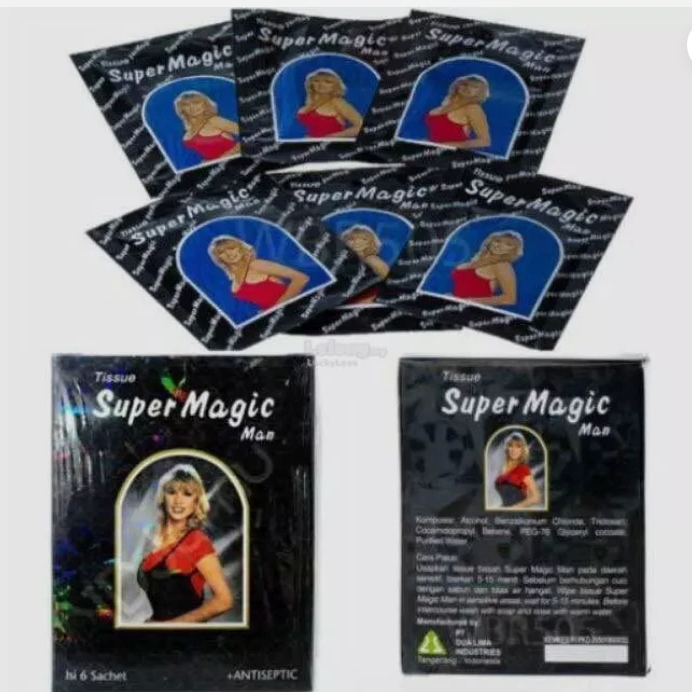 3 Boxes Super Magic Tissue (18 sachets) FOR MEN ONLY (NEW PACKAGING ...