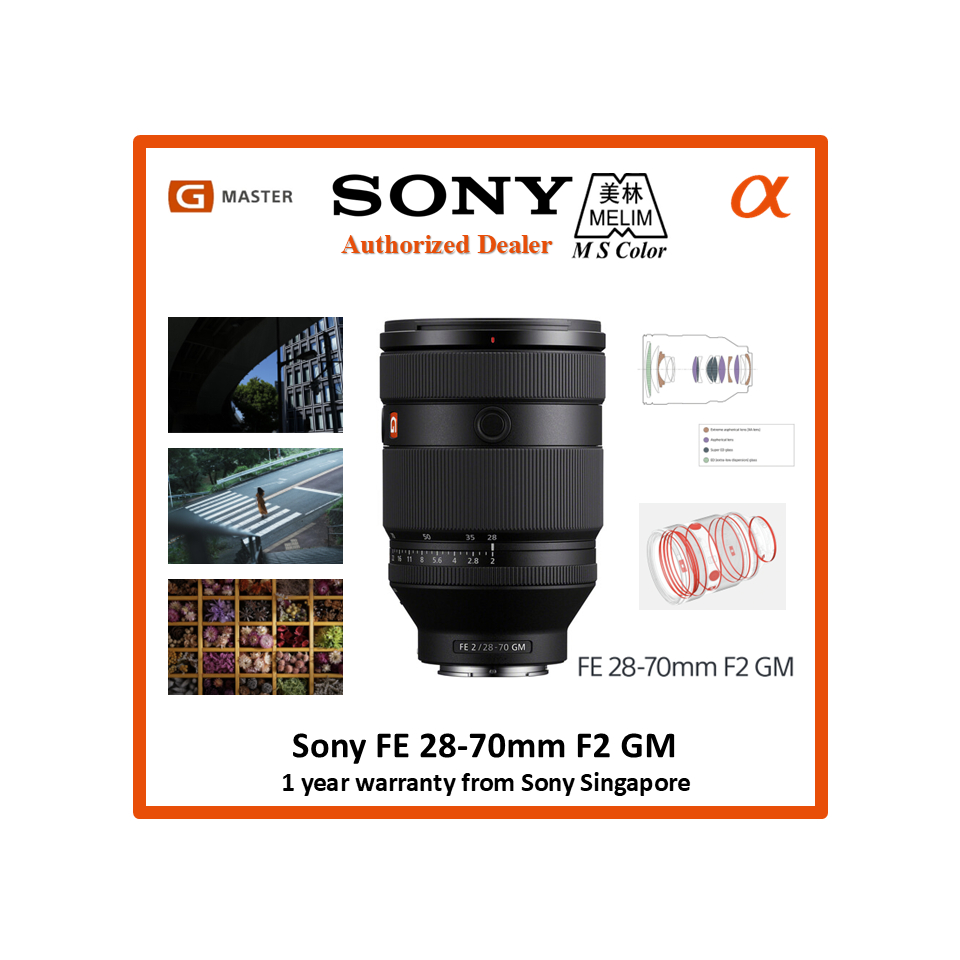 Sony FE 28-70mm f/2 GM Lens | SEL2870GM | Four XD Linear AF Motors, Floating Focus | Shopee ...