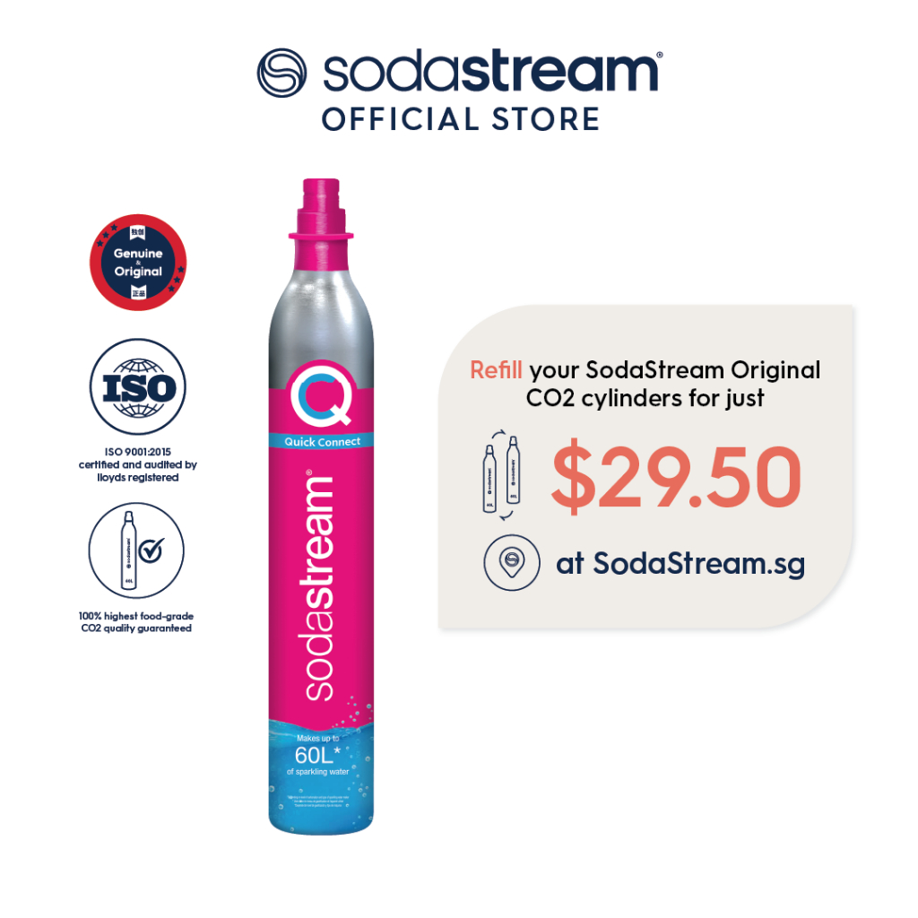SodaStream Original Exchange CO2 Gas Refill Cylinder 60L | Shopee Singapore