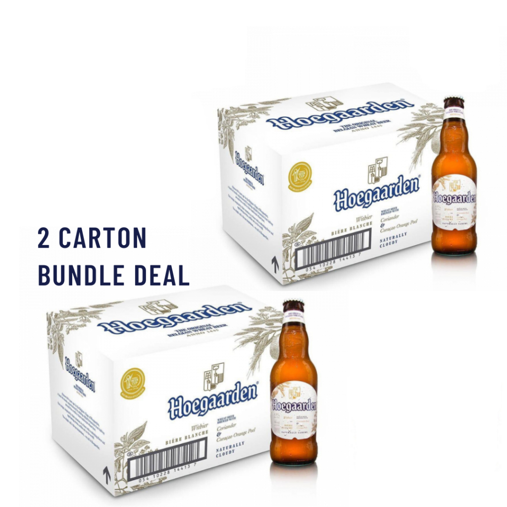 Hoegaarden White Beer 330ml x 48 Bottles, BBD: 28/1/2026 (New Packaging ...