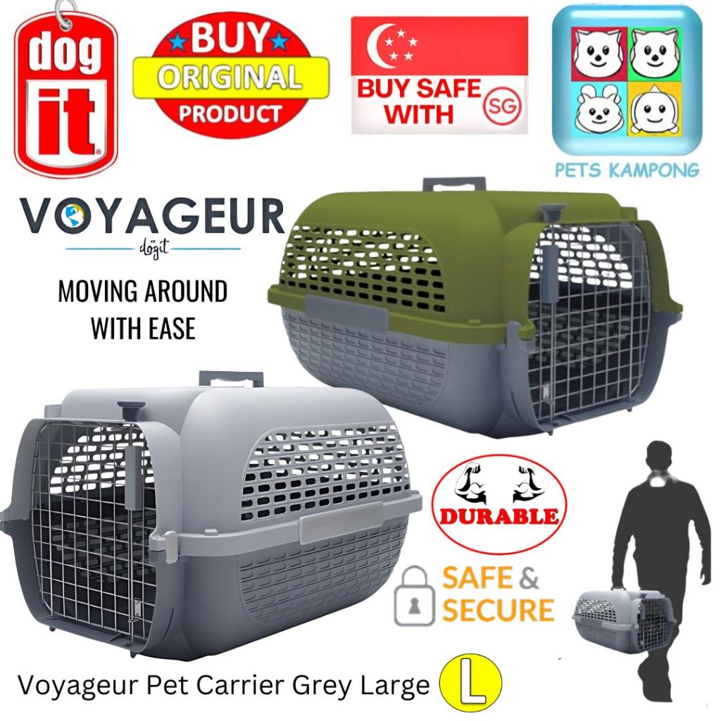 Dogit Voyageur Pet Carrier Large (76626) (76621) | Shopee Singapore