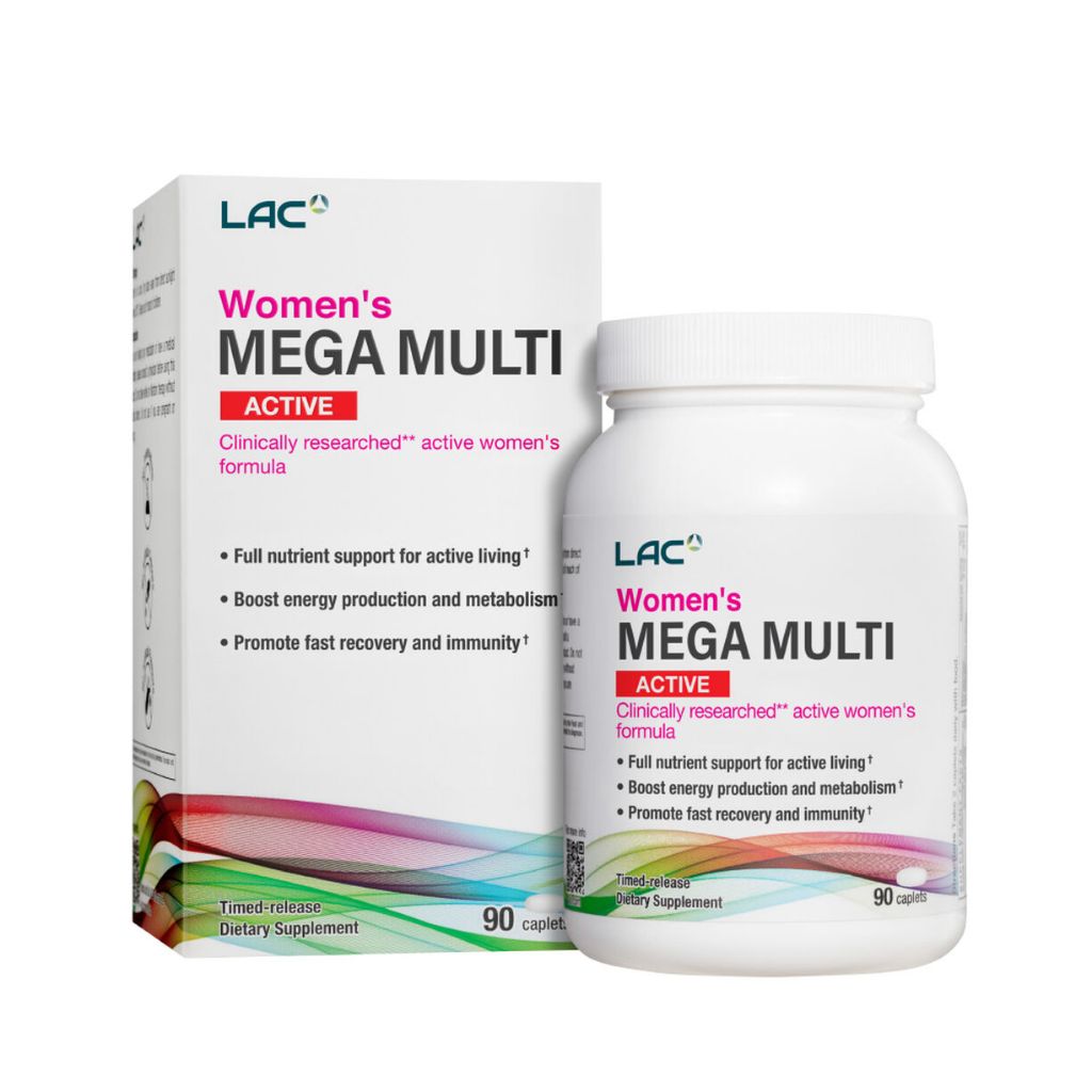 LAC Women's Mega Multi Active (90 caplets) | Shopee Singapore