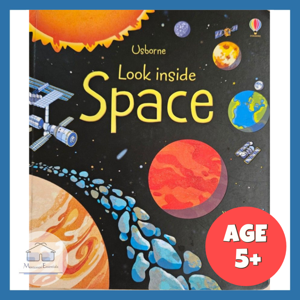 Usborne Look Inside: Space - Children Kid Hardcover Education Fun Book ...