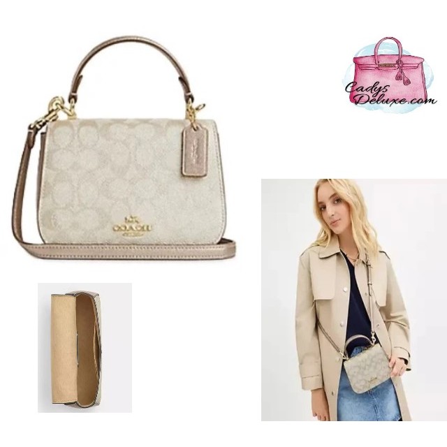 (CHAT BEFORE PURCHASE)BN COACH LYSA TOP HANDLE BAG IN SIGNATURE CANVAS ...