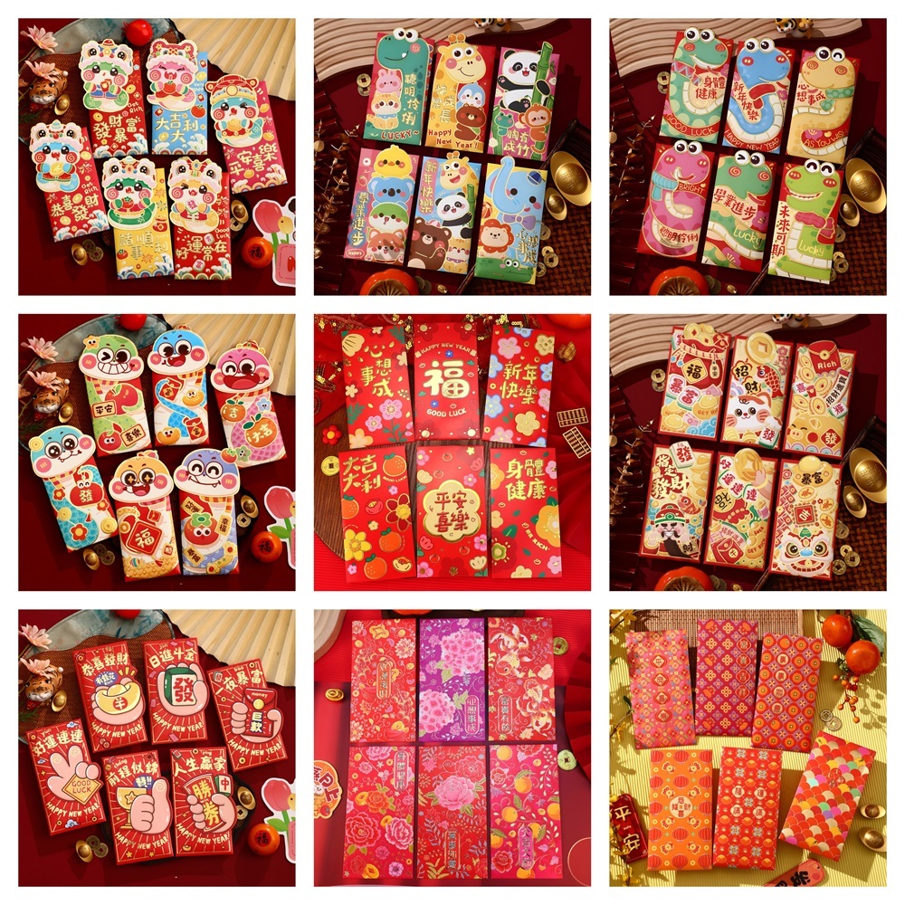 CNY 2025 Angbao Red Packet New Year Ang Bao Chinese New Year Red Packet ...