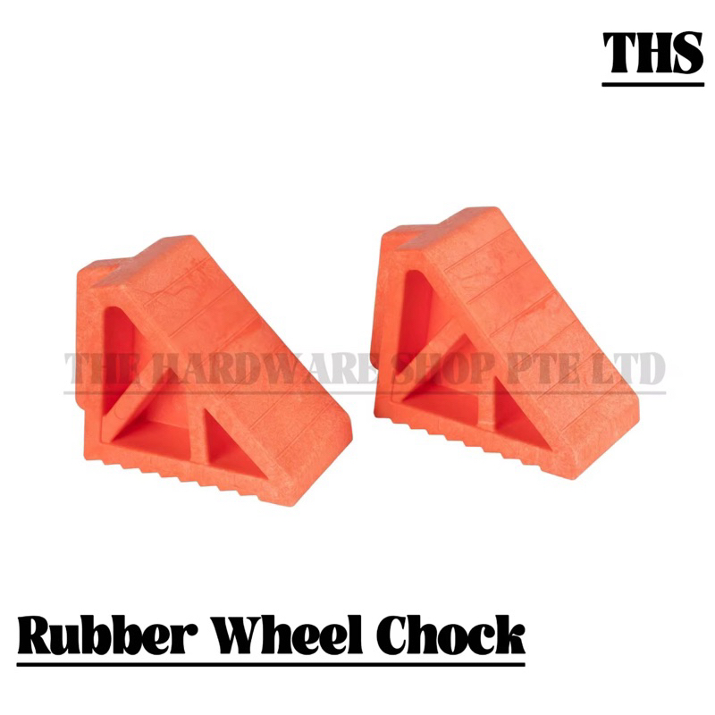 [SG SELLER] Rubber Wheel Chocks, Premium Heavy Duty Vehicle Wedge ...