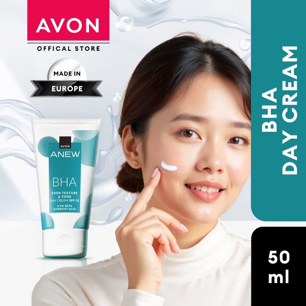 AVON ANEW BHA Even Texture & Tone Day Cream 50ml｜SPF35 Salicylic Acid SpotCorrecting Radiance ...