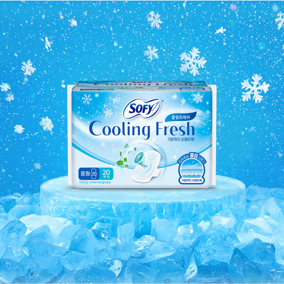 [SOFY] Cooling Fresh Sanitary Pads (Medium/Large) | Shopee Singapore