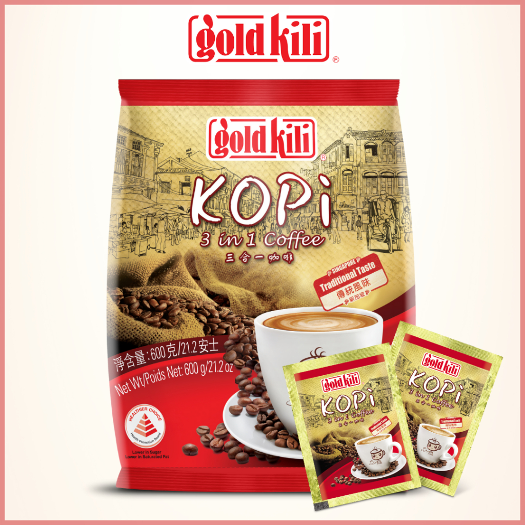 Gold kili 3-in-1 Traditional Kopi Instant Coffee | Shopee Singapore