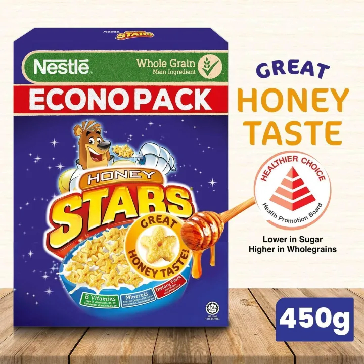 Nestle Honey Stars Cereal with Whole Grain (450g) | Shopee Singapore