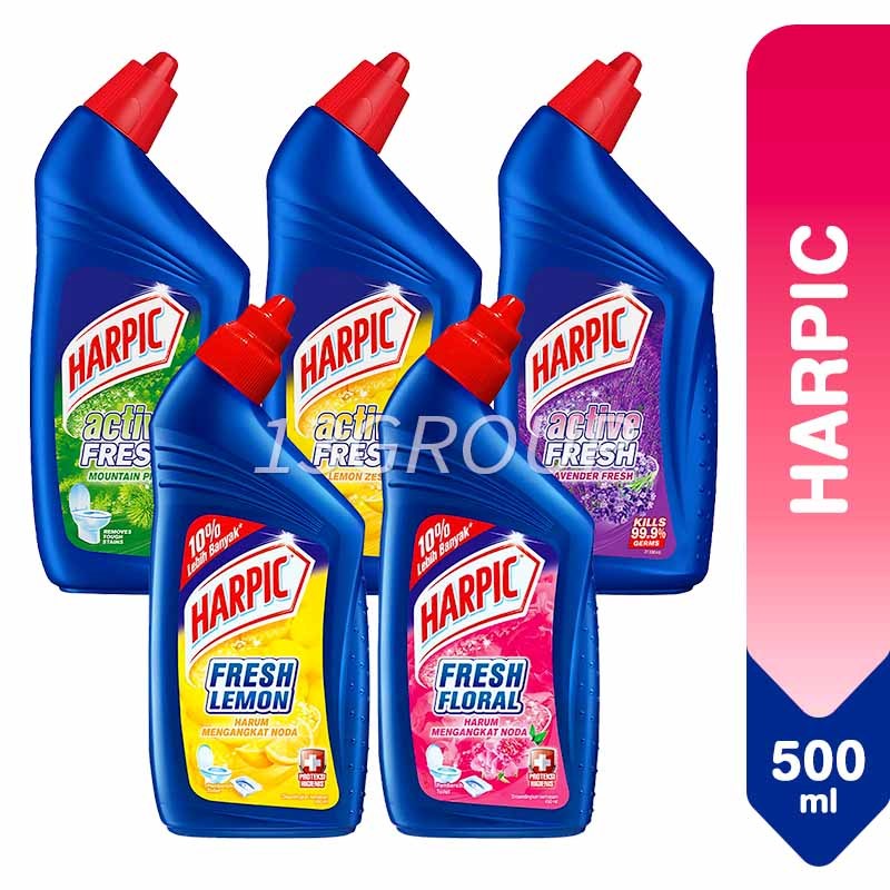 Harpic Toilet Bowl Cleaner / Powerful Disinfecting Deep Cleaning ...