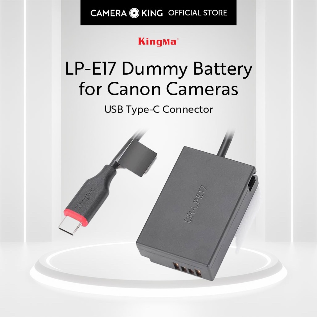 [Kingma] LP-E17 Dummy Battery to USB Type-C for Canon Cameras using ...