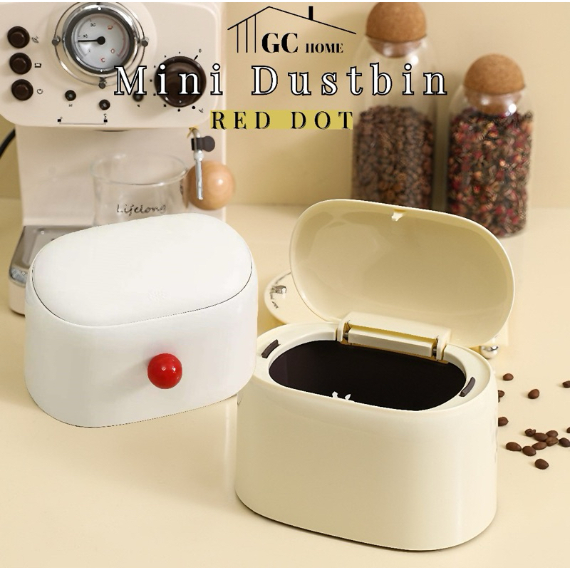 [New]Luxury Design Red Dot Press Type Mini Dustbin Trash Bin Desktop ...