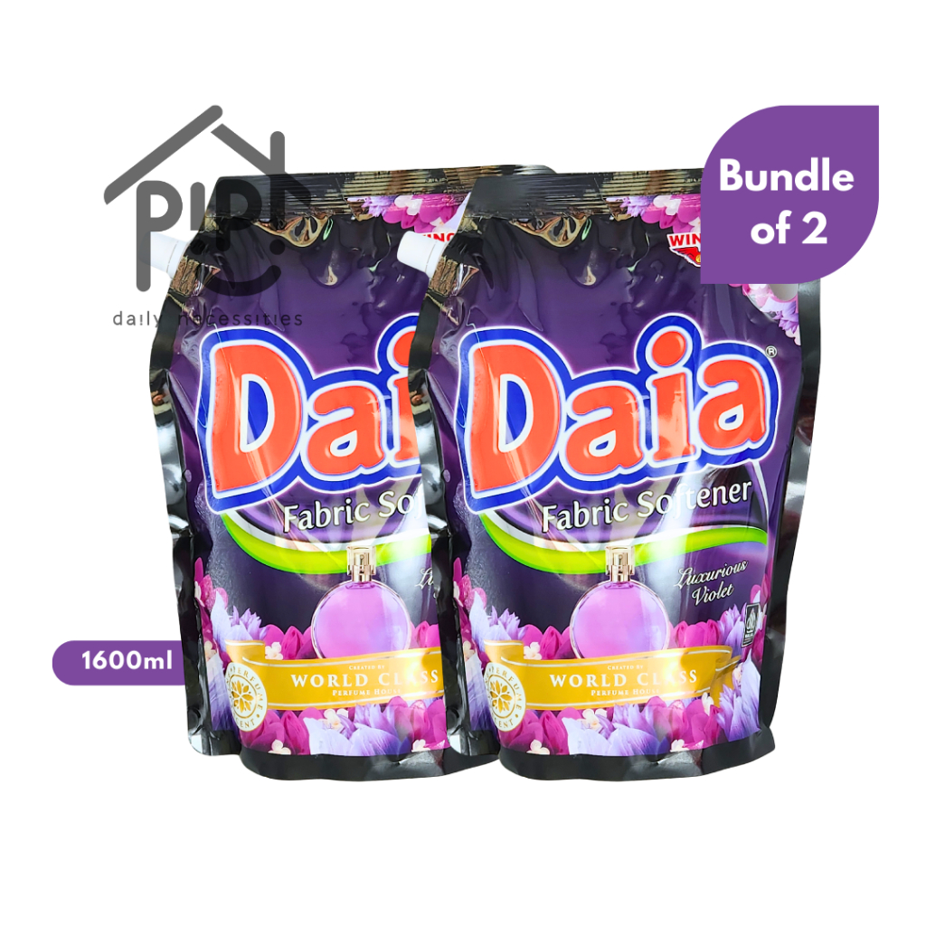 Daia Fabric Softener Luxurious Violet Refill 2 x 1600ml | Shopee Singapore