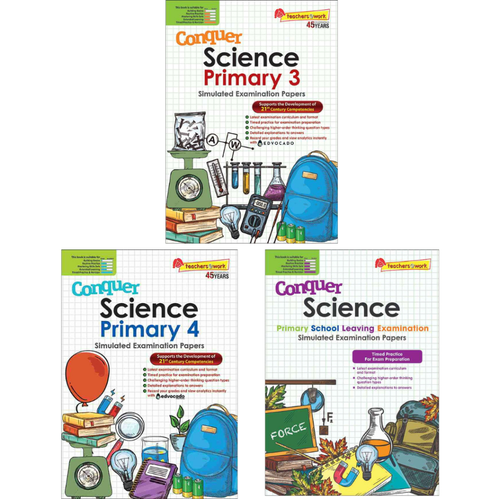 Conquer Science Primary Levels Simulated Examination Papers | Revision ...
