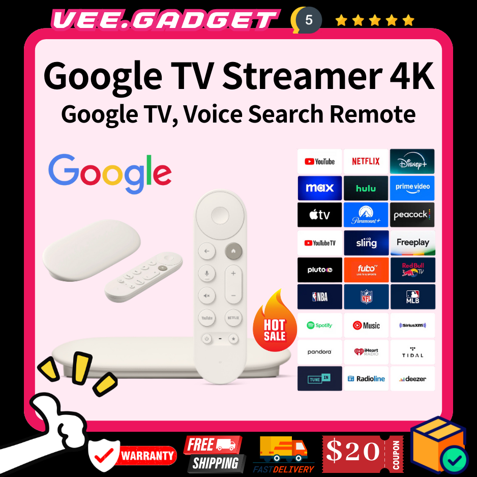 [NEW] Ready Google TV Streamer 4K All in one smart TV steaming GOOGLE ...